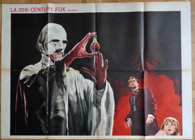 PLAGUE OF THE ZOMBIES Italian 4F movie poster 55x79 HORROR HAMMER 1966 ...