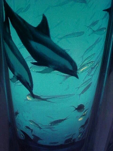 Dolphin Rotating Motion Lamp Night Light Working + Surfboard Keychain ...