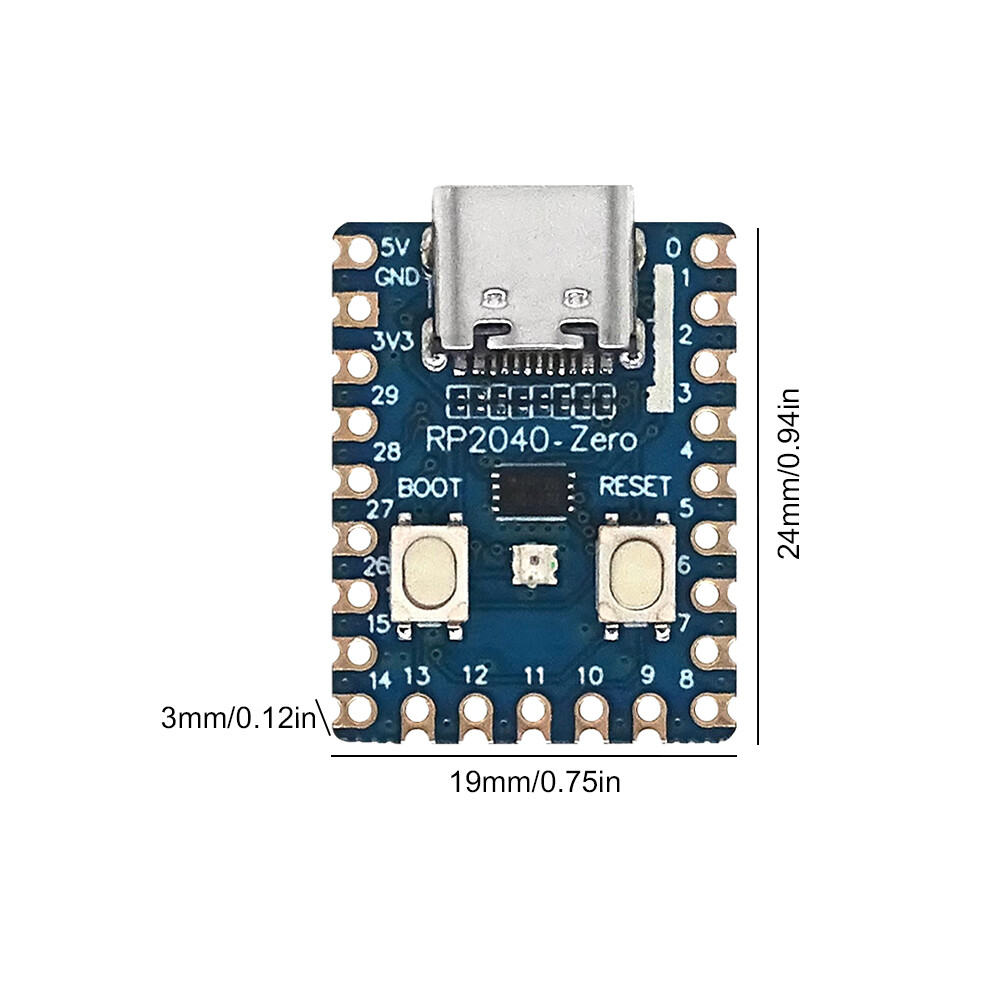 RP2040-Zero Mini Pico MCU Board PICO Microcontroller Module for ...