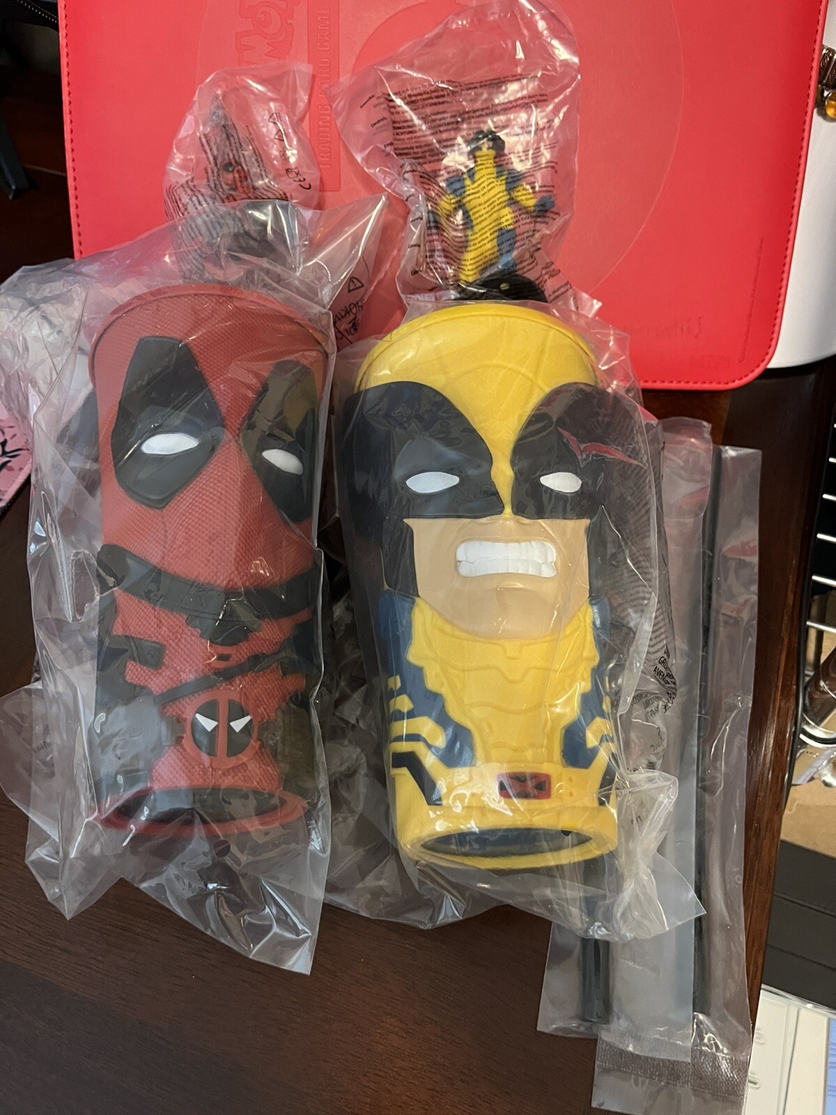 AMC Deadpool & Wolverine Set of 2 32oz Silicone Grippr Cups 2024 w ...