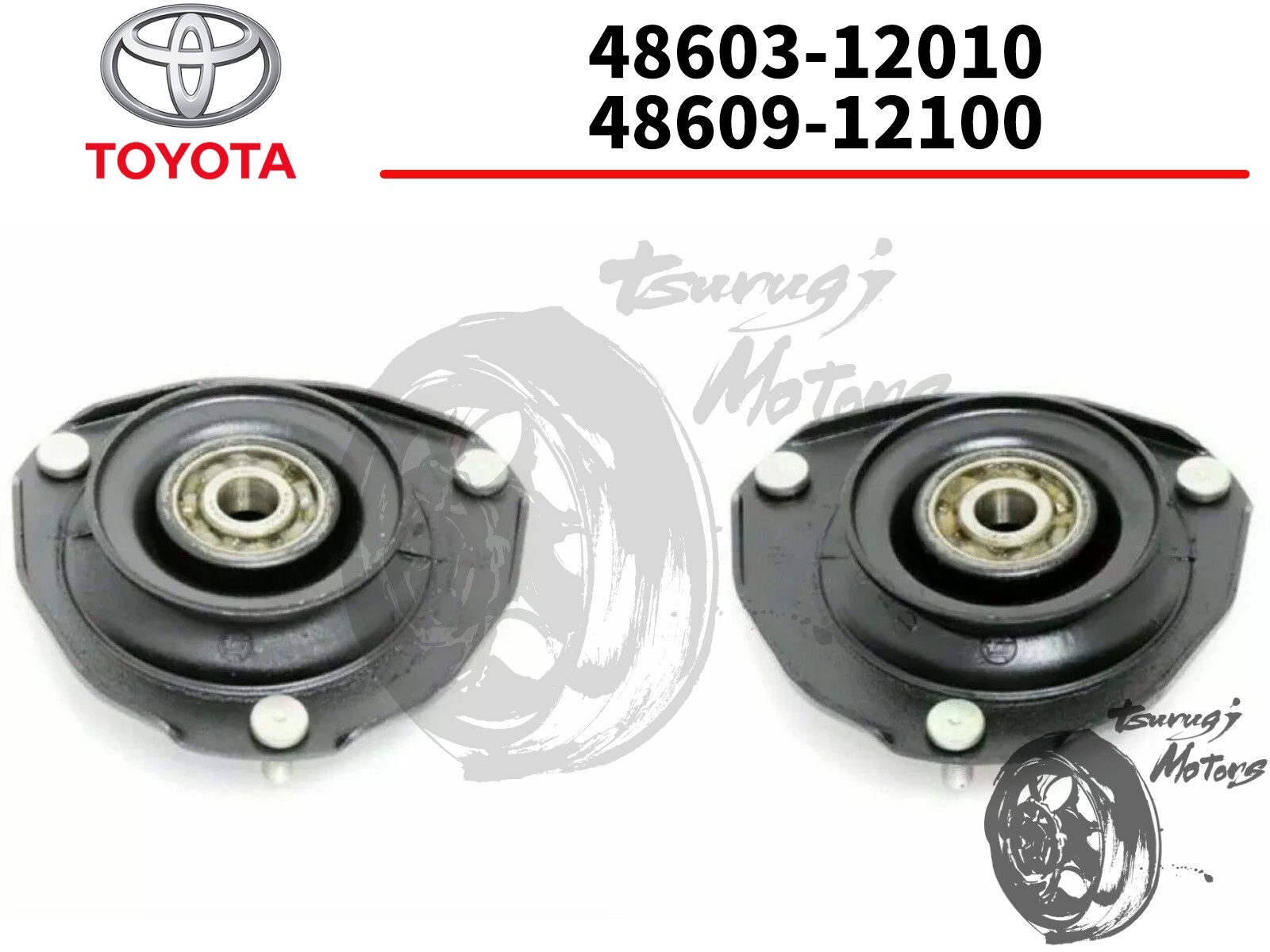 Toyota Genuine Corolla CP Coupe AE86 Front Strut Mount LH & RH set OEM ...