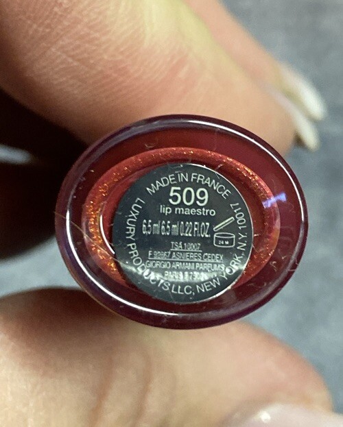 Giorgio Armani Lip Maestro Intense Velvet Color #509 | eBay