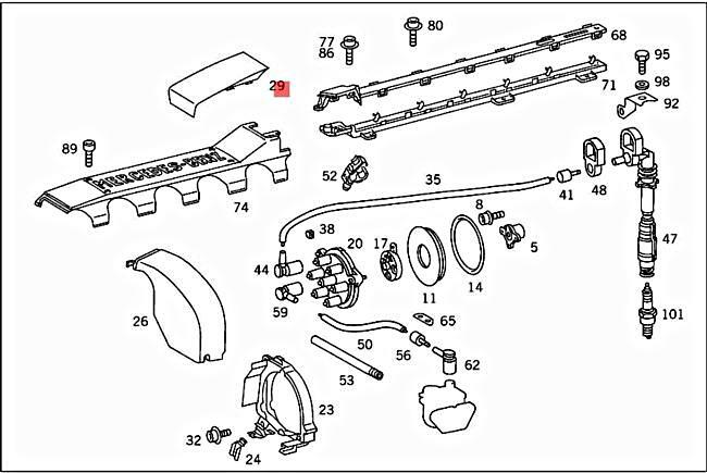 Genuine MERCEDES Suppressor housing 1201581385 | eBay
