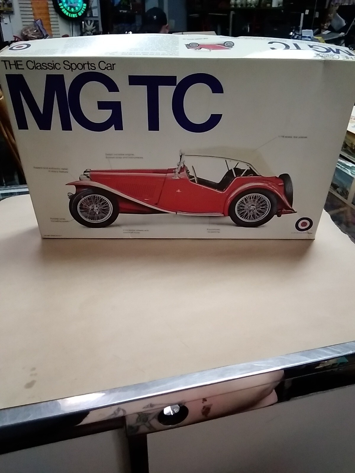 Vintage Entex MG TC 1/16 Scale The Classic Sports Car Model Kit No 8223 ...
