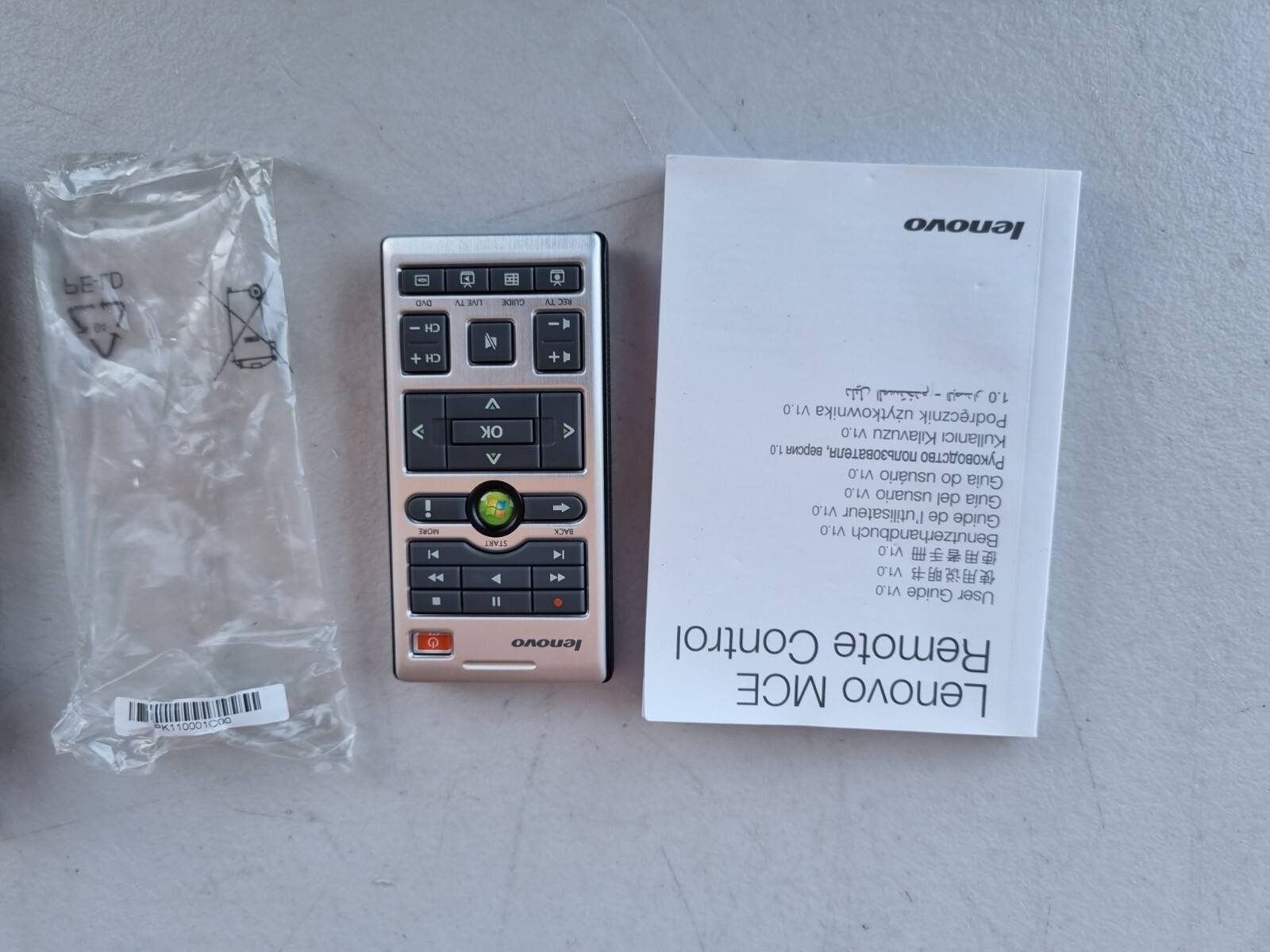 New Lenovo RC2292601/01 MCE remote control. Lenovo MCE Remote Control ...