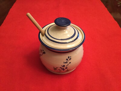 Salado Village Potter Texas Bluebonnet flower Honey Pot With Stick ...