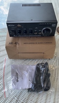 WOOPKER AK-45 Pro Amplifier Home Audio Stereo Receivers with Bluetooth ...