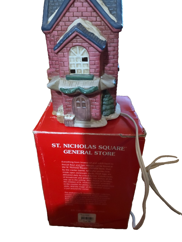 VINTAGE Old Original RARE NICHOLAS SQUARE GENERAL STORE HOUSE WITH BOX ...