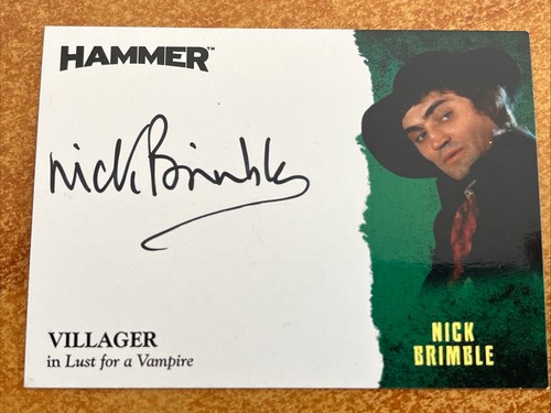 Hammer Series 2 Nick Brimble Autograph Card NB1 Villager | eBay