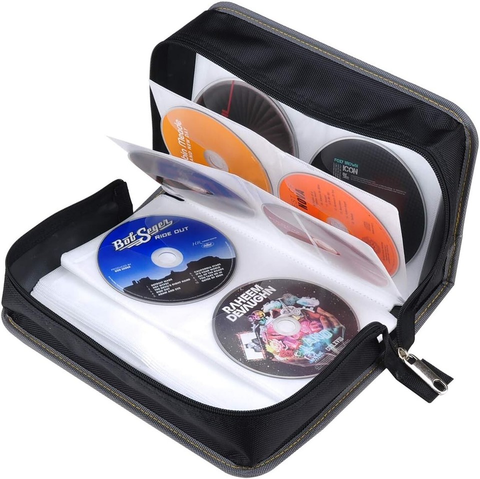 CD Wallet DVD Case, 128 Capacity DVD Storage DVD CD Disk Holder CD Case ...