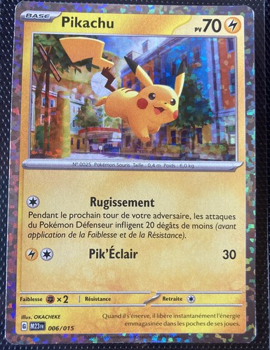Carte Pokémon Pikachu 006/015 Holo | eBay