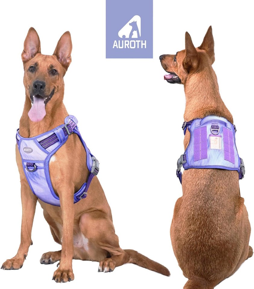 Auroth Tactical Dog Harness Adjustable Dog Vest with Handle - Veri Peri ...