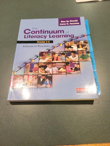 The Continuum of Literacy Learning, Grades 3-8 paperback, 0325012385 ...