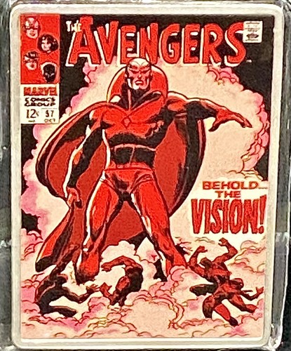 Marvel Vintage Comics "The Avengers: Vision" 1oz Silver Art Bar | eBay