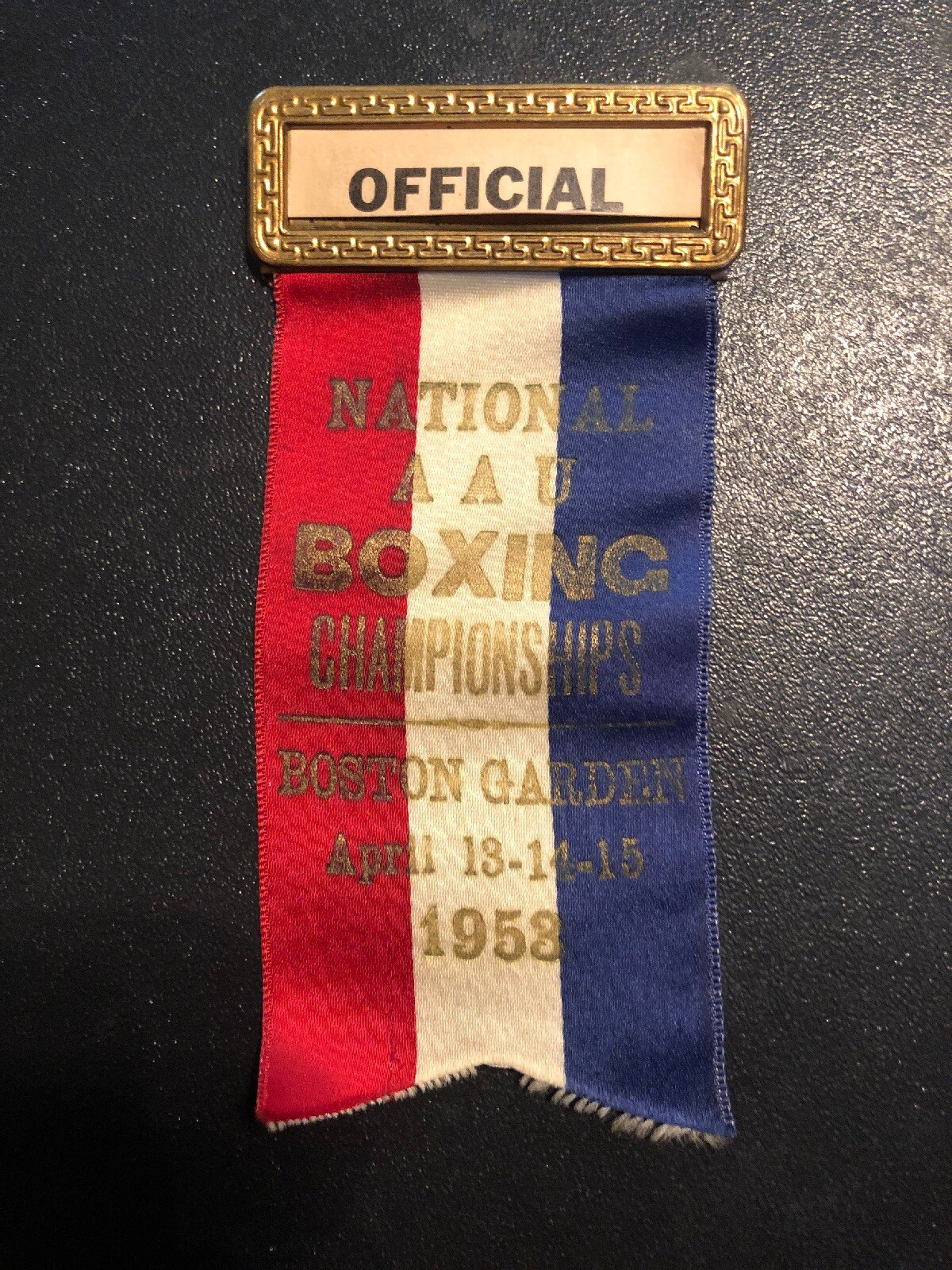 Vintage Rare 1953 National AAU boxing Championships Pin Back Boston ...