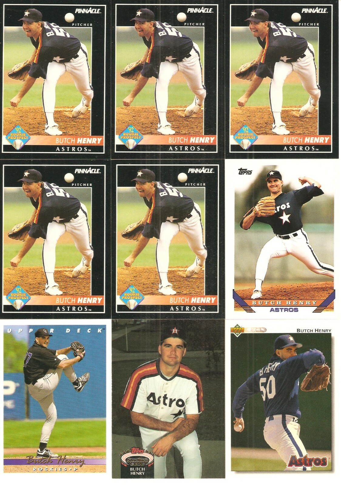 18 CARD BUTCH HENRY BASEBALL CARD LOT 111 | eBay