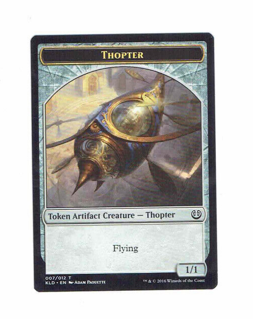 Thopter Token Artifact Creature Flying #7 T KLD Adam Paquette WOTC 2016 ...