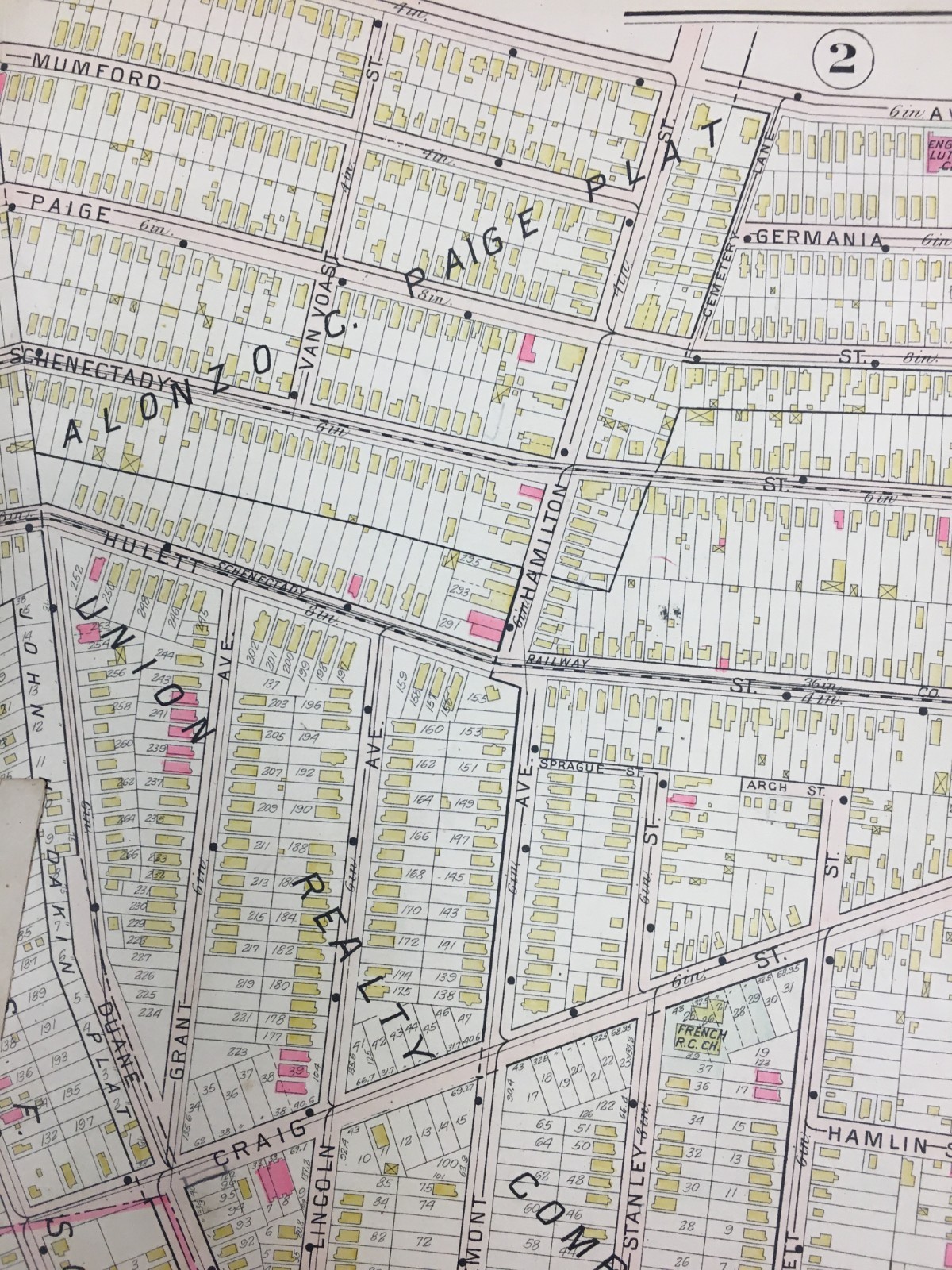 1905 VALE - HAMILTON HILL SCHENECTADY NY COUNTY ALMS HOUSE NYS ARMORY ...