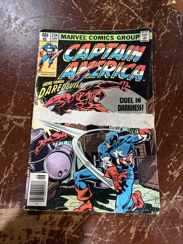 Marvel Comics Captain America #234 June 1979 Sal Buscema Daredevil ...