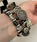 3pc Lot VINTAGE BUTTONS BRACELET MADE WITH ELASTIC & SAFETY PINS | eBay