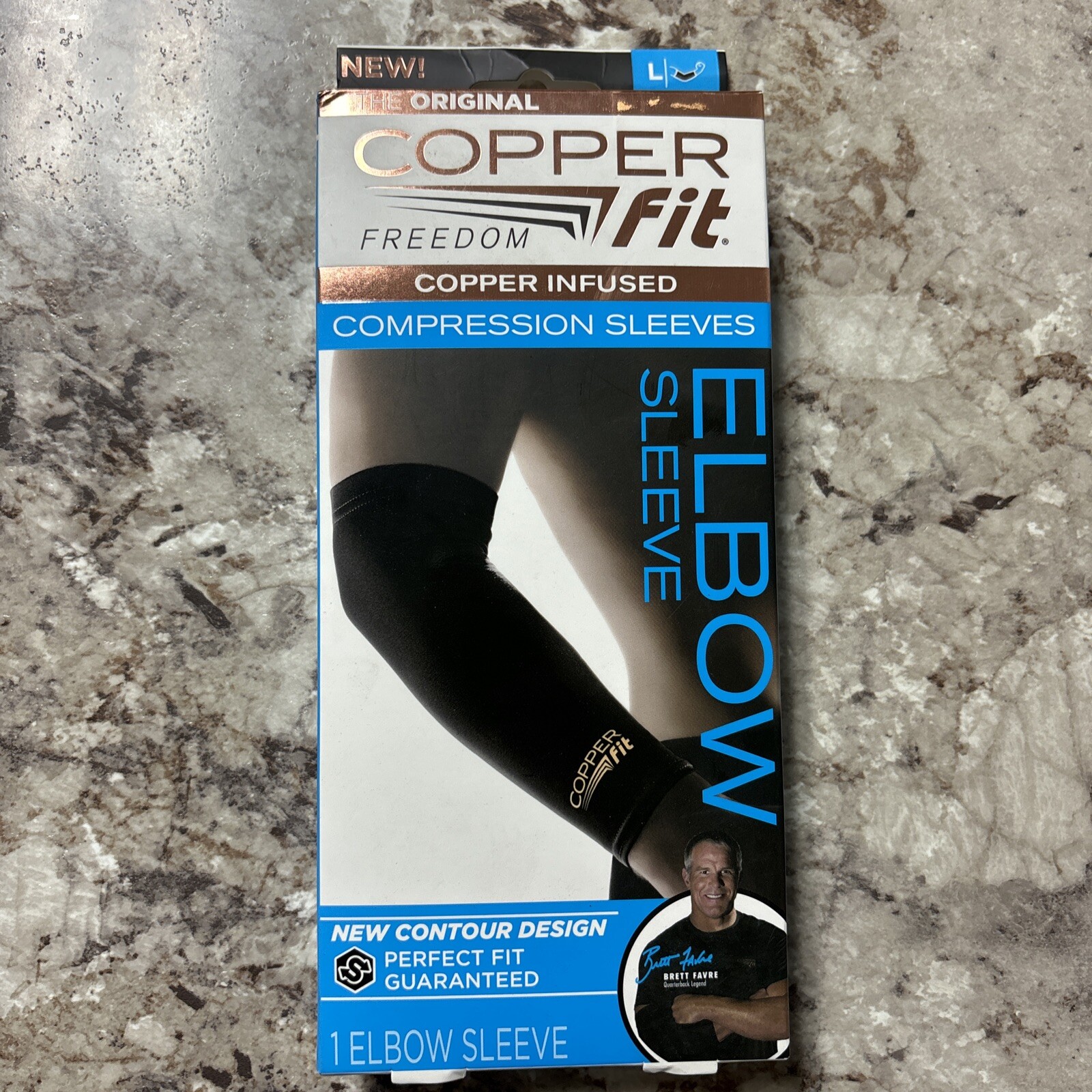 Copper Fit Freedom Infused Elbow Compression Sleeve Large for sale ...