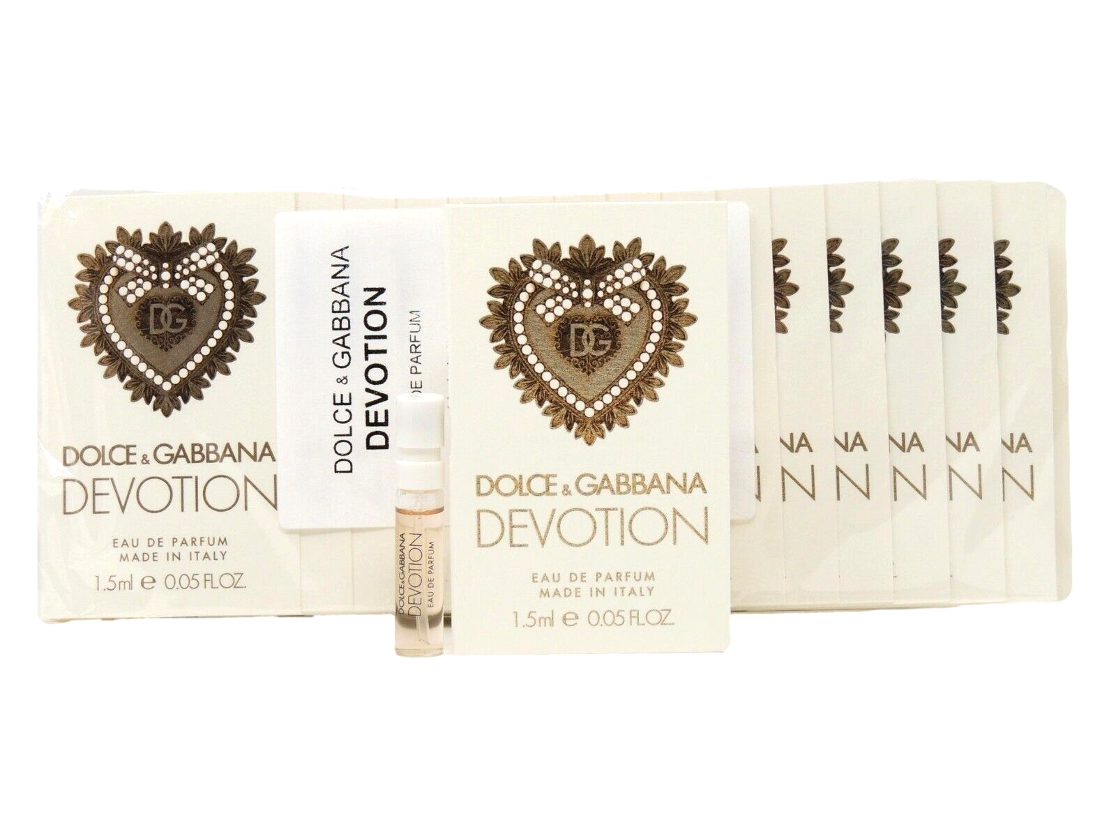 D&G DOLCE & GABBANA DEVOTION EDP 1.5ml .05oz x 15 PERFUME SPRAY SAMPLES ...