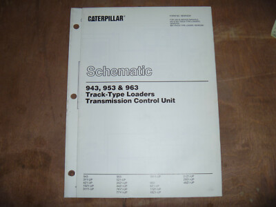 Caterpillar 943 Loader Transmission Electrical Wiring Diagram Schematic ...