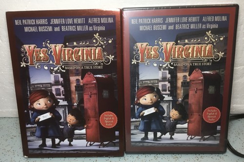 2013 YES, VIRGINIA Cartoon DVD Neil Patrick Harris/Jennifer Love Hewitt ...
