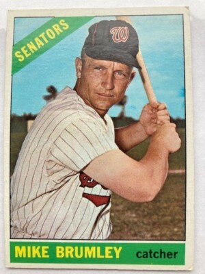 1966 Topps Baseball Washington Senators Mike Brumley #29 EX | eBay