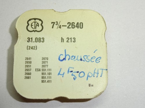 ETA 2640 2641 2650 2651 2657 2660 2661 2670 2671 driving wheel (ht. 213 ...