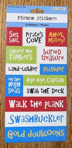 Colorbok Phrases Set Sail Pirates Cove Ahoy Matey Buried Treasure On ...