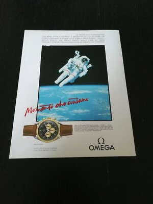 1988 OMEGA SPEEDMASTER PROFESSIONAL NASA SEOUL GAMES VINTAGE AD ...