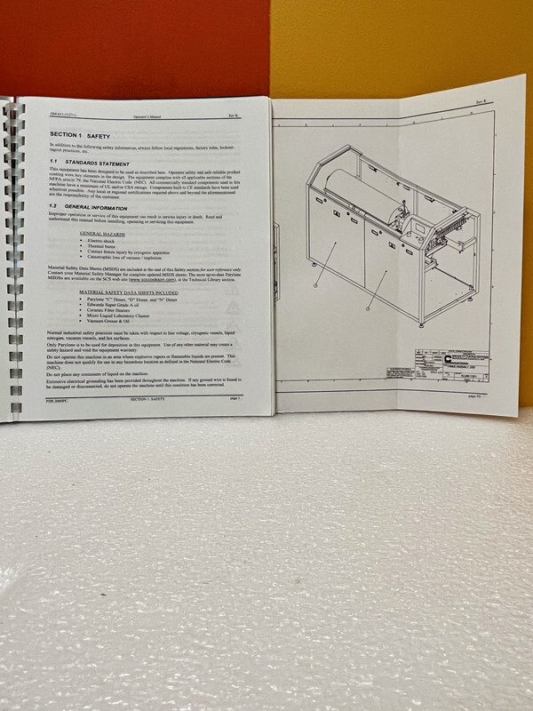 Specialty Coating Systems PDS 2060PC Parylene Deposition System ...