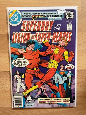Superboy and the Legion Of Super-Heroes 248 Marvel Comics 8.5 Newsstand ...