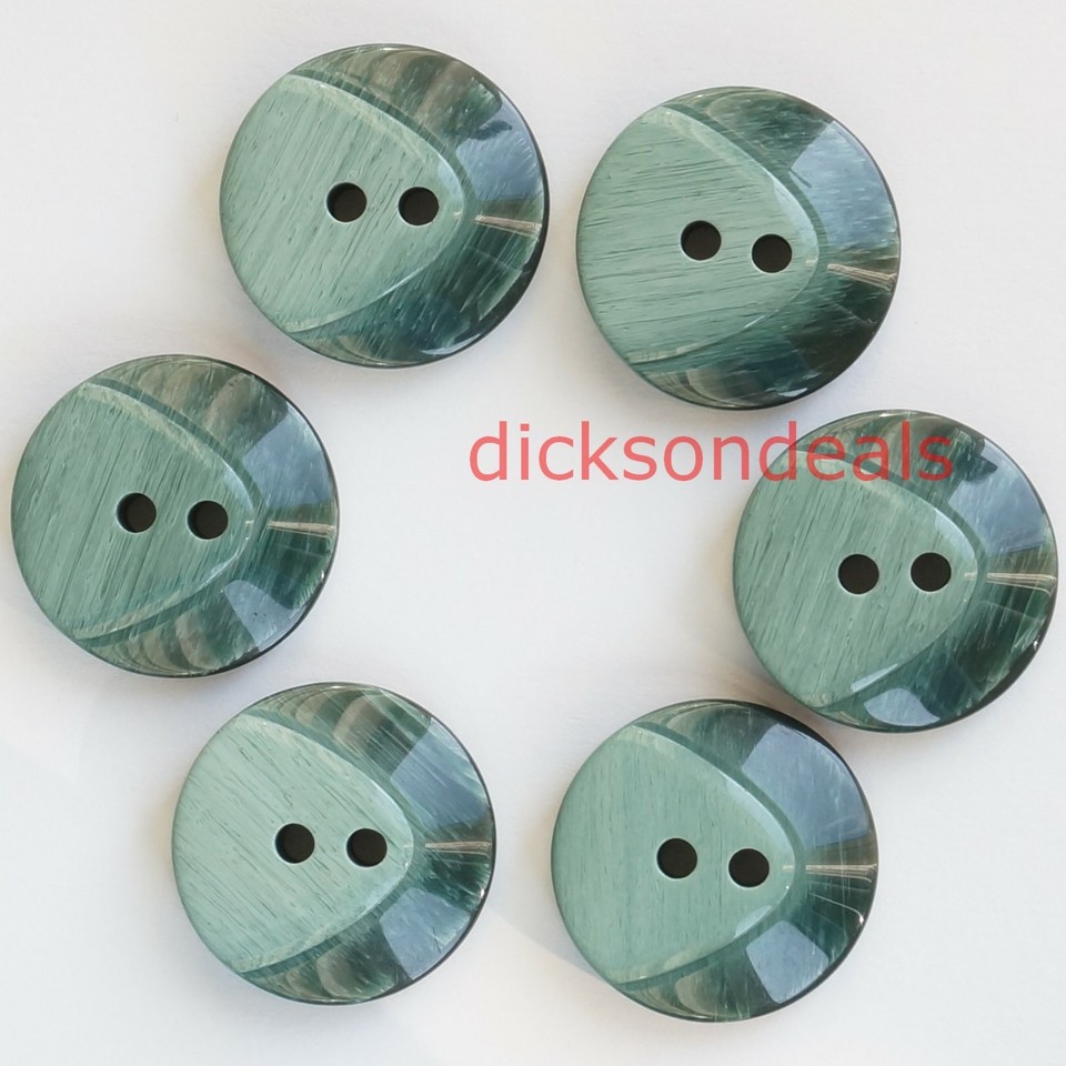 6 Chunky Buttons 2 Hole 18mm 20mm 25mm Grey Red Navy Green Purple Beige ...