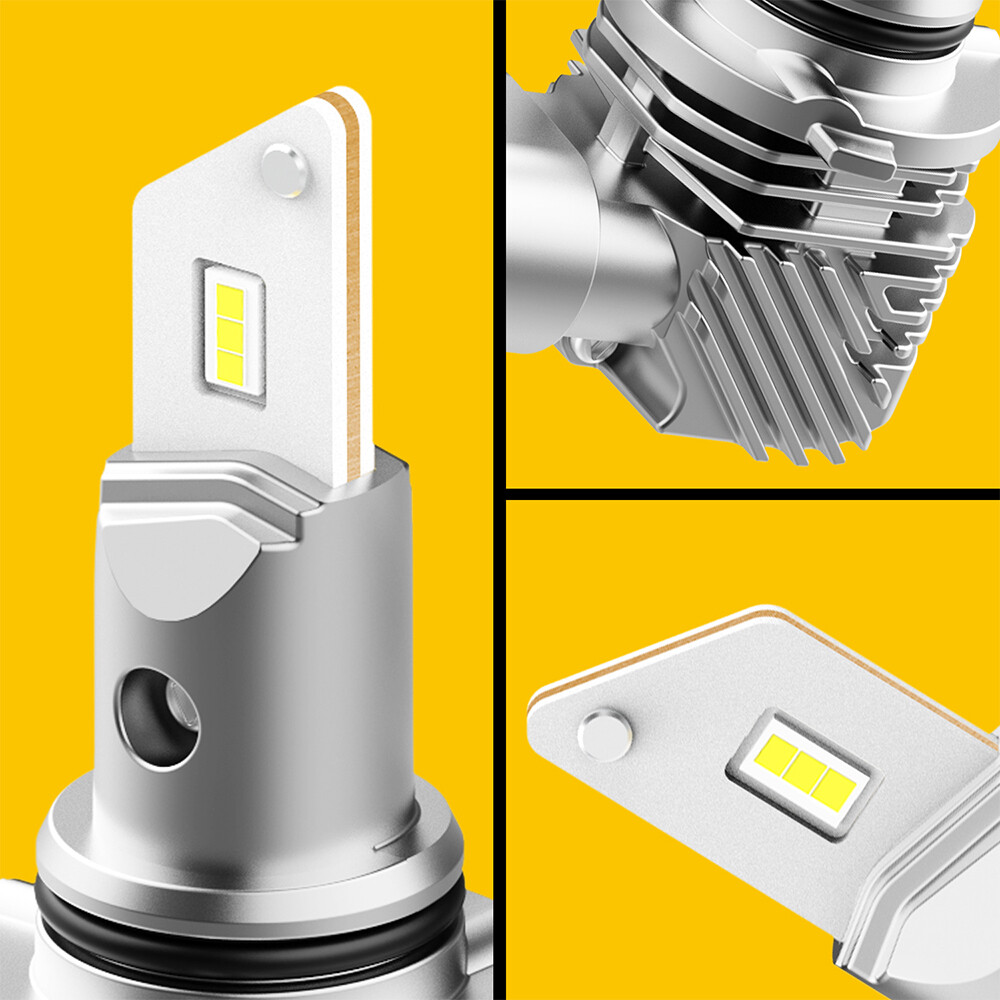 Canbus 9005 HB3 60W LED Headlight Bulbs Kit High Low Beam 6000K White ...