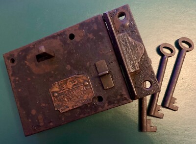 Hobbs, Hart & Co rim lock with keys - door lock | eBay UK