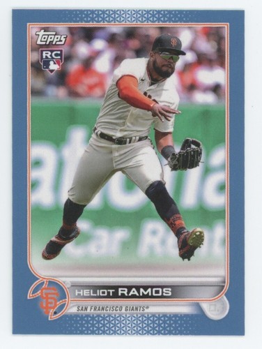 2022 TOPPS MINI #04/10 HELIOT RAMOS ROOKIE CARD RC FATHER'S DAY BLUE ...