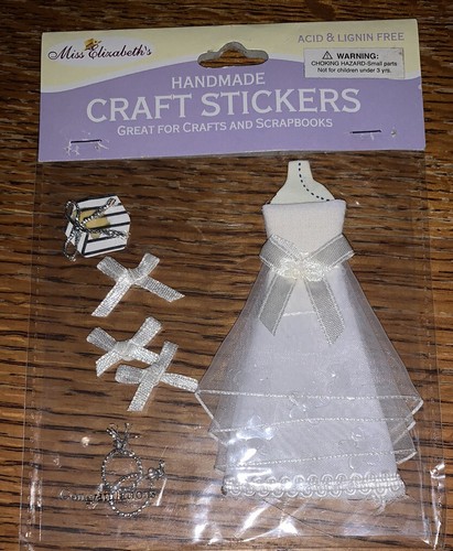 Miss Elizabeth’s Brides Wedding Dress Rings Gift Bows Accent Scrapbook ...