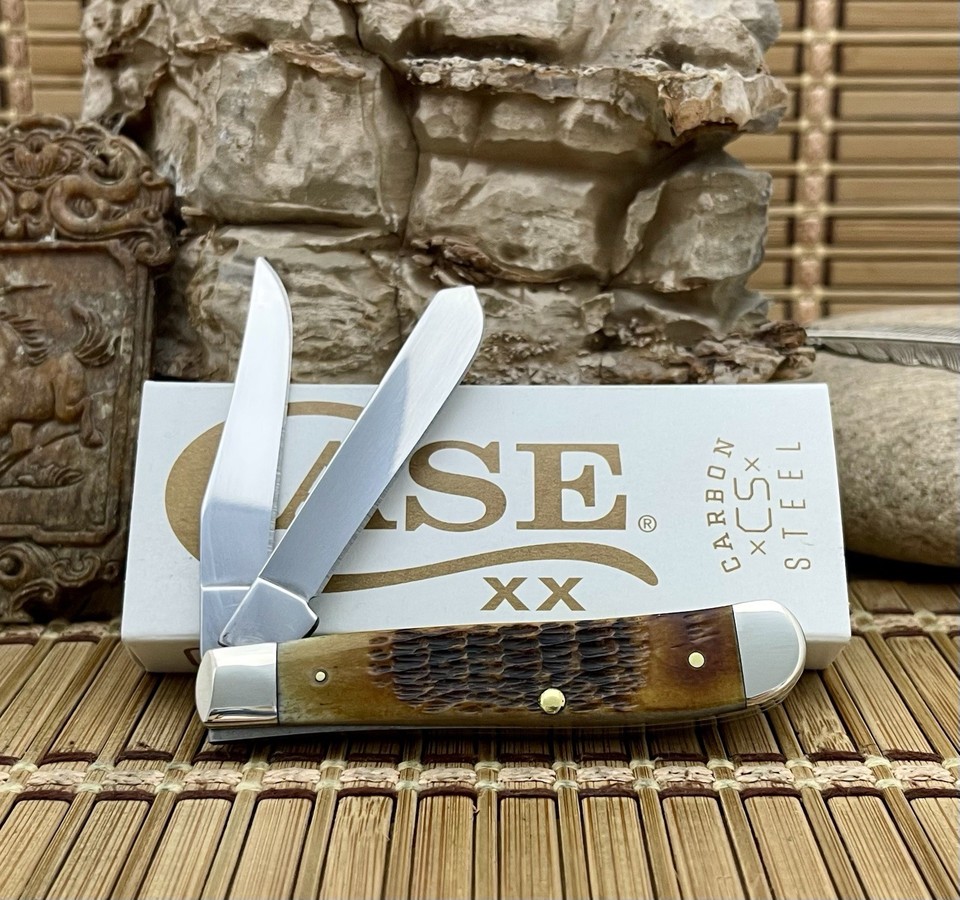 Case XX USA Burnt Amber Bone Dogbone Shield 51391 Tested XX Mini ...