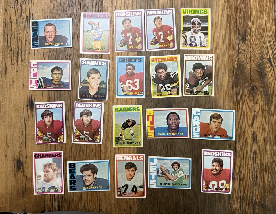 42x 1972 Topps Football NFL - Gale Sayers, Dick Butkus, Larry Little | eBay