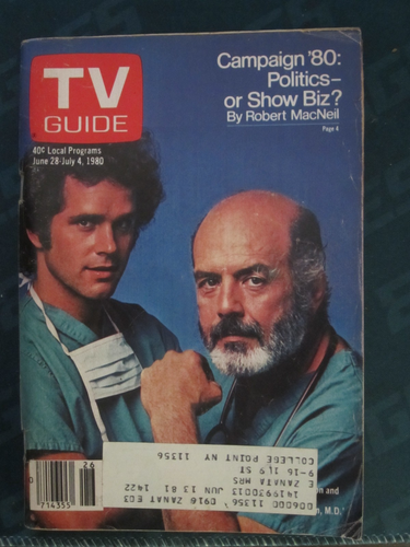 TV Guide June 1980 Trapper John Pernell Roberts Gregory Harrison New ...