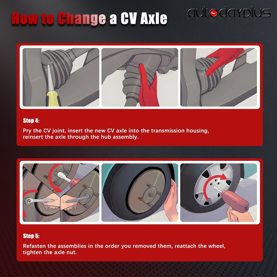 Rear Left CV Axle for Ford Explorer for Mercury Mountaineer 2006-2010 ...