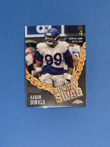2024 Topps Chrome Sunday Swag Aaron Donald #SS-25 Los Angeles Rams | eBay