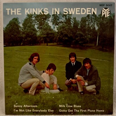 KINKS "THE KINKS IN SWEDEN" SUPER-RARE 1966 ORIGINAL SWEDISH EP WITH ...