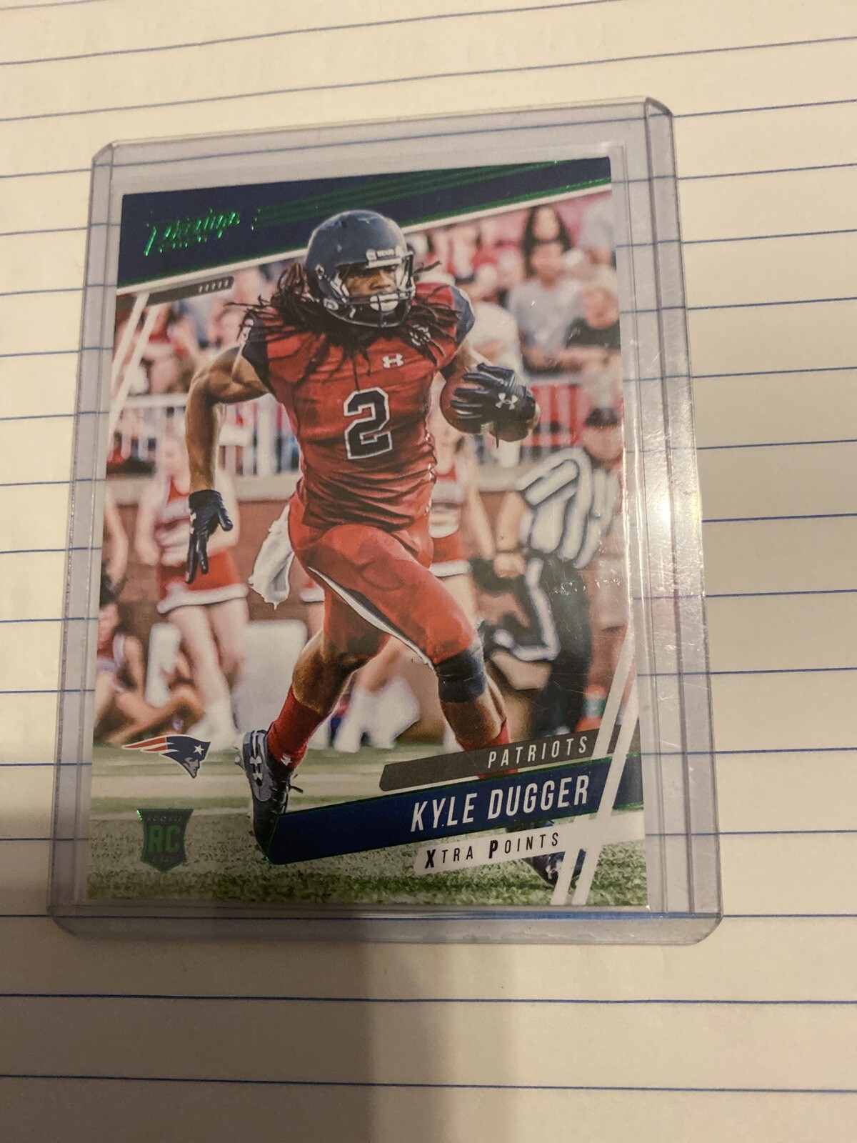 2020 Prestige Kyle Dugger Rookie Card #209 PATRIOTS 🏈🏈🏈 !!!! | eBay