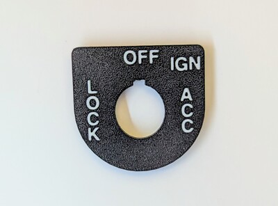 Harley Davidson Ignition Switch Plate 71662-03a reproduction. (TEXTURED ...