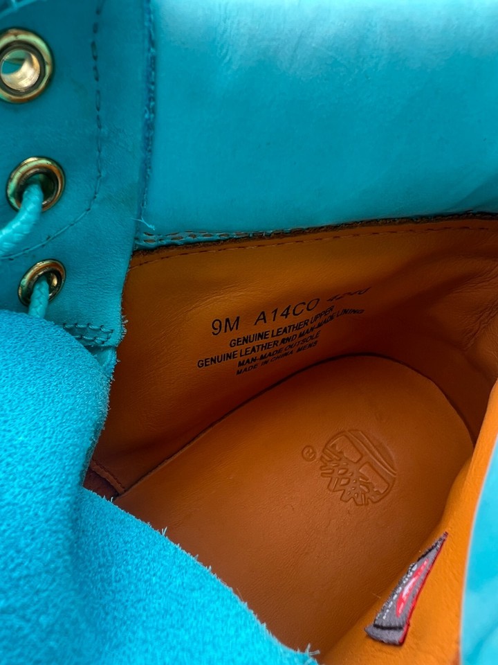 Wale x Villa x 6 Inch Timberland Boot 'The Gift Box' Turquoise US Mens ...