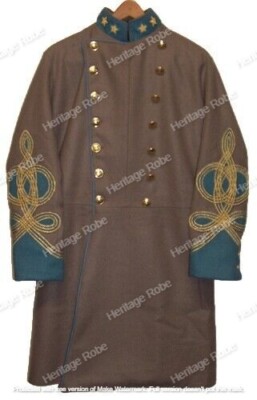 US Civil War CS Colonel Frock Coat Premium Quality Wool All Sizes DDP ...