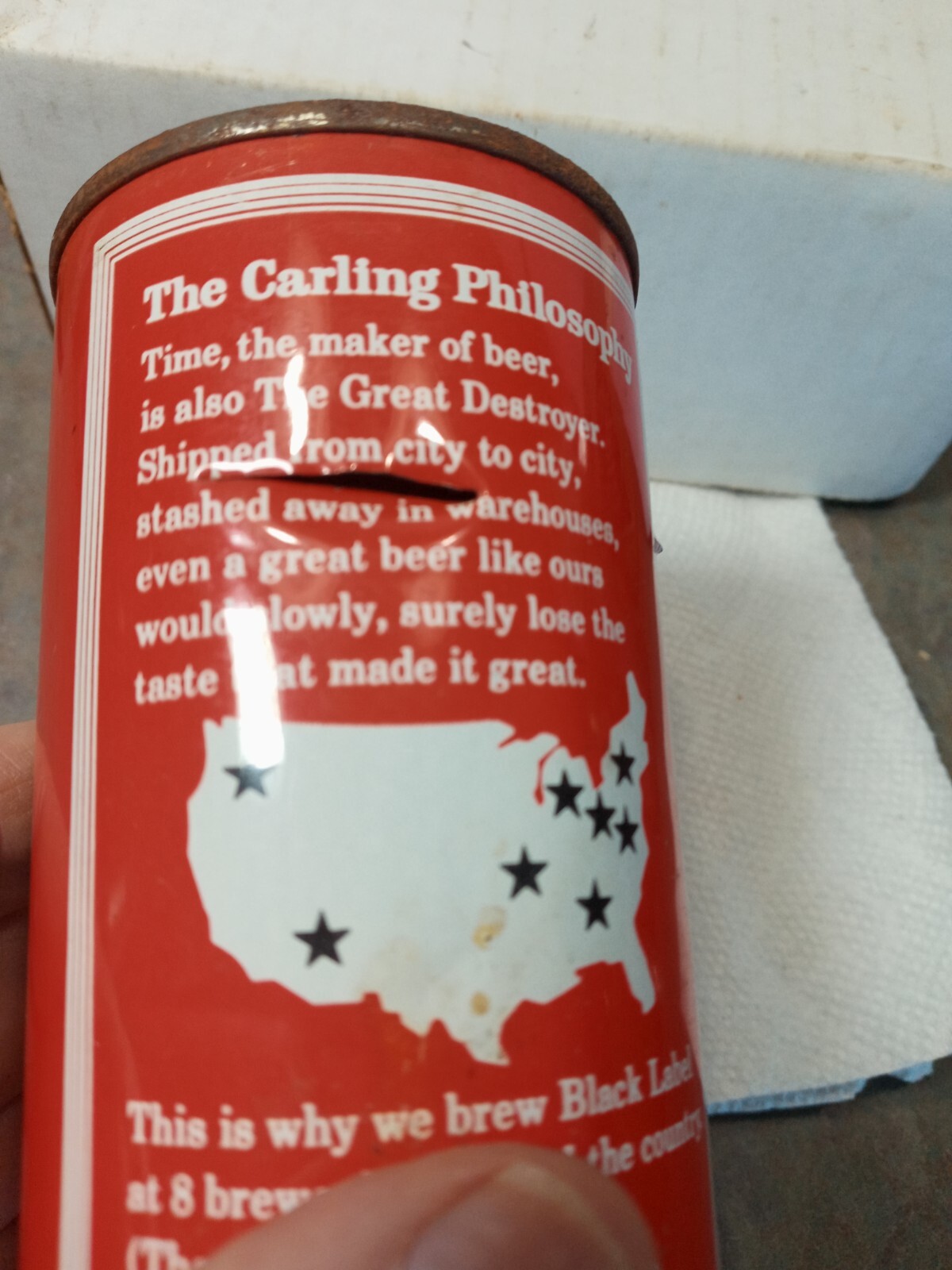 Black Label Carling flat top beer can EMPTY CAN | eBay